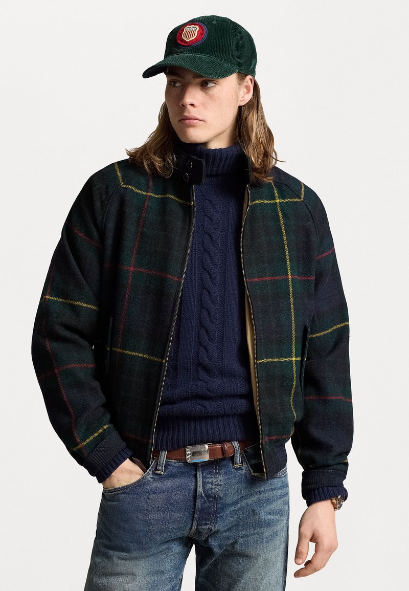 Polo Ralph Lauren PLAID WOOL TWILL JACKET - Bomber Jacket - hunting ...