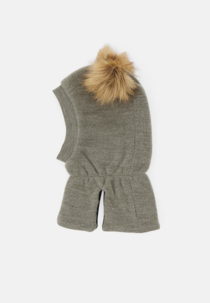 Name it NMMWMINO BALACLAVA UNISEX - Muts - vetiver/olijfgroen gemêleerd ...