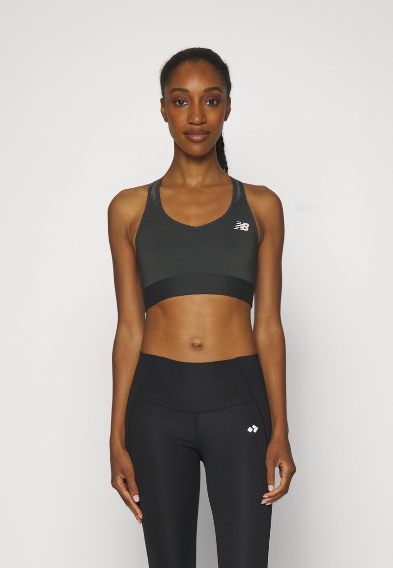 New Balance LINEAR HERITAGE RACERBACK BRA - Medium support sports bra ...