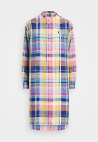 Polo Ralph Lauren LONG SLEEVE DAY DRESS - Blousejurk - blue/yellow/blauw - Zalando.nl