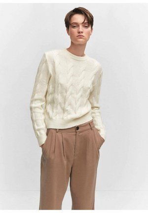 Cache Cache MIT STEHKRAGEN UND ZOPFMUSTER - Jersey de punto - sable ...