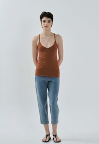 anou anou BACK DETAILED - Top - camel - Zalando.at
