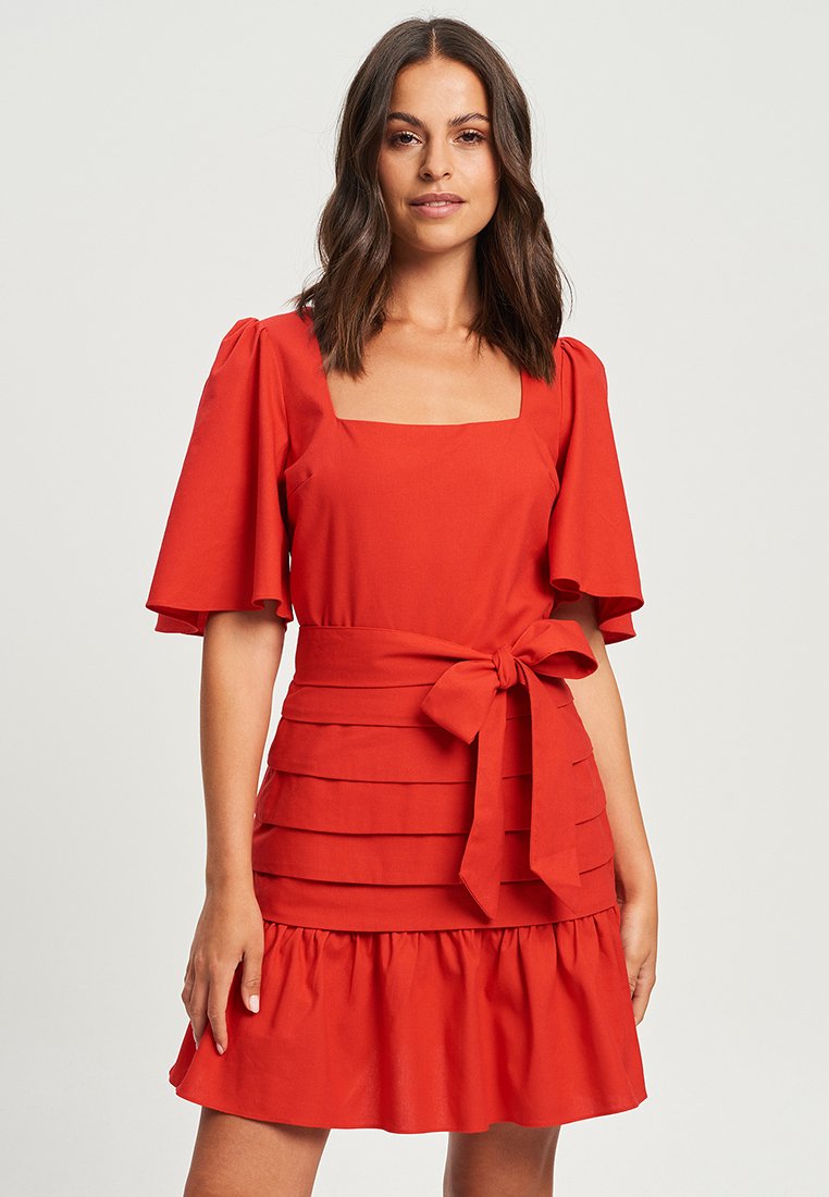 TUSSAH LEE - Robe de jour - red/rouge - ZALANDO.FR