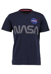 Alpha Industries NASA REFLECTIVE - T-Shirt print - rep blue/dunkelblau ...