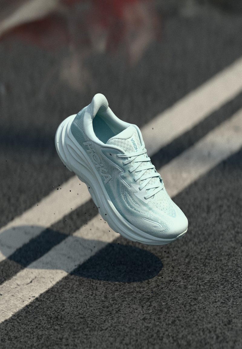 HOKA BONDI 9 - Road running shoes - druzy/droplet/light blue - Zalando ...