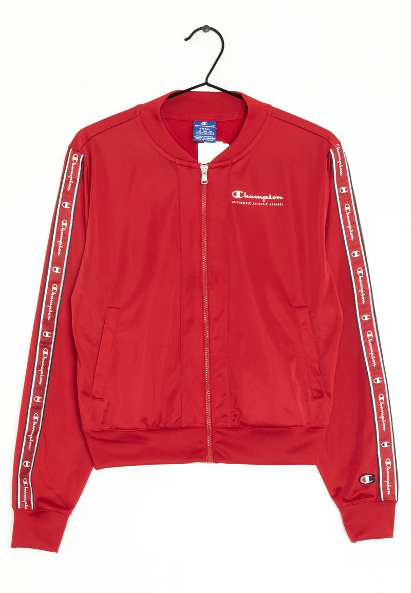 Champion Zip-up sweatshirt - red - (Pre-owned) - Zalando.de