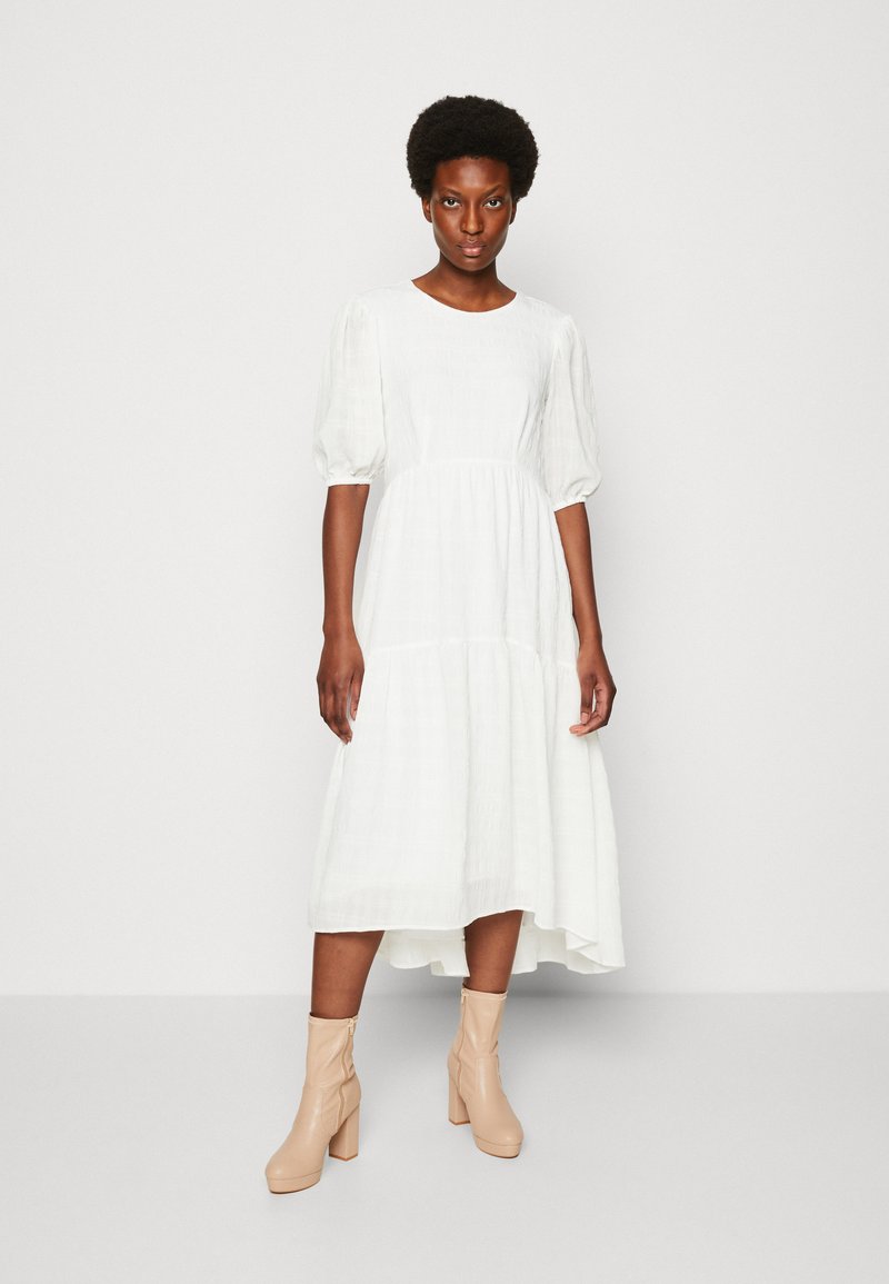 Esprit Collection TIERED DRESS - Day dress - off white/off-white ...