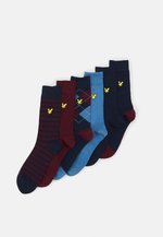 Lyle & Scott TIMOTHY 6PACK - Socks - peacoat/blue horizon/argyle/ruby ...