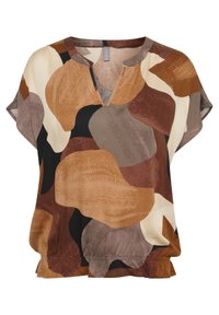 Culture CAPSLEEVE - Blúz - brown art/barna - Zalando.hu
