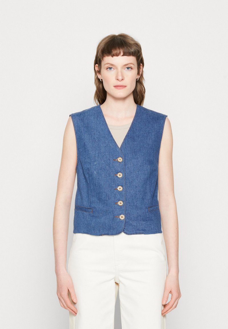 LOIS Jeans LYNN - Weste - cebe drystone/dunkelblau - Zalando.at