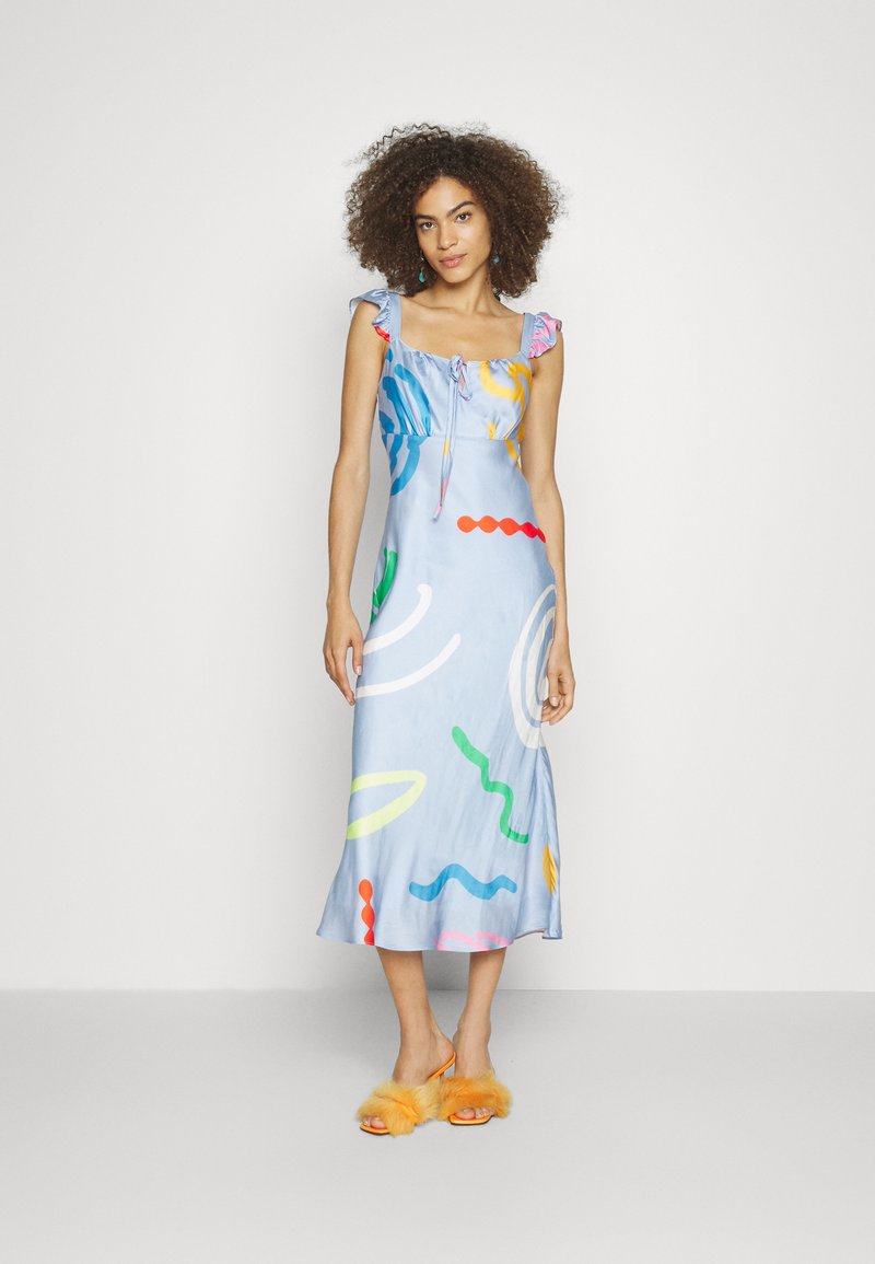 Olivia Rubin AMAYA - Jurk - blue sketchy floral/blauw - Zalando.be