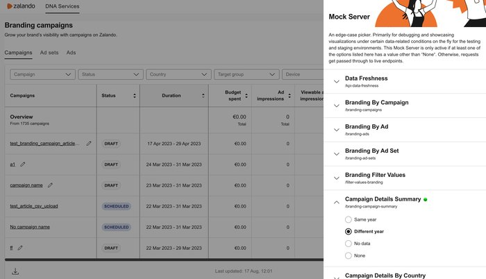 Enhancing the Mock Server: A User Interface Approach