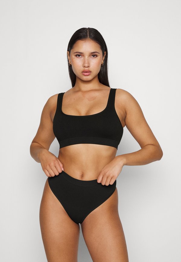 Lindex THONG HIGH - String - black/zwart - Zalando.nl