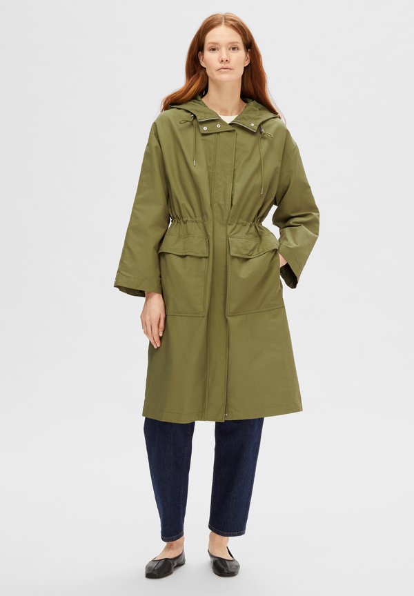 Barbour BARBOUR LONG CANNICH WAX - Parka - olive/classic/oliv - Zalando.de
