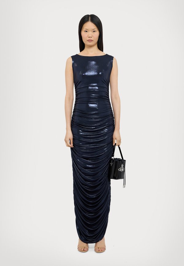 David Koma FISH SHOULDER OPEN LEG NET GOWN - Robe de soirée - black ...