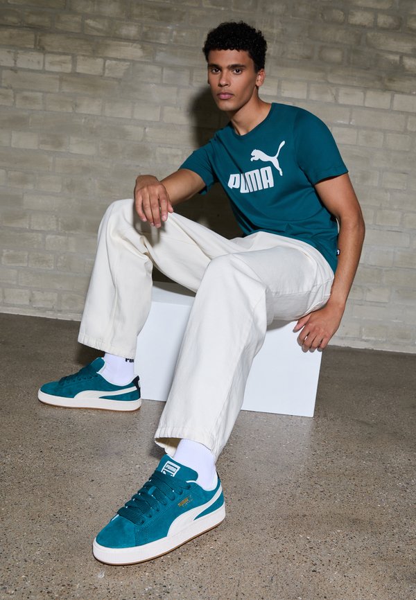Puma CLUB 5V5 UNISEX - Baskets basses - dark myrtle/frosted ivory/gold ...
