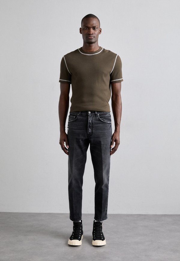 LARDINI PANTALONE UOMO LAVATO - Traperice suženog kroja - blue-black ...