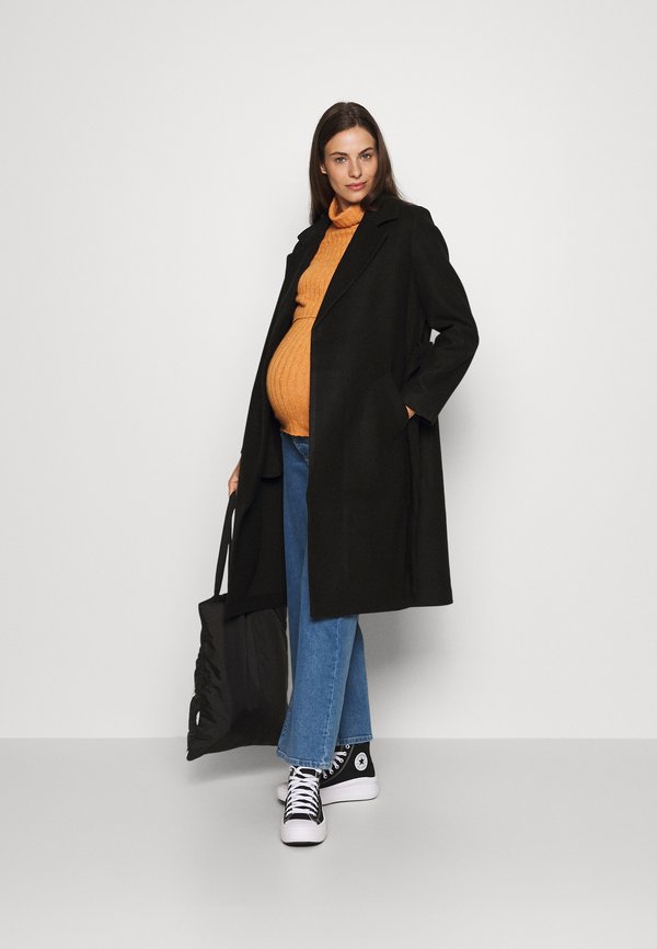 MAX&Co. LONGRUN - Klassischer Mantel - black/schwarz - Zalando