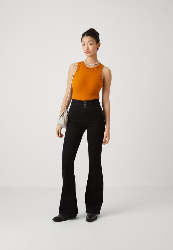 Good American SCULPT EXTREME - Flared Jeans - indigo/light-blue denim - Zalando