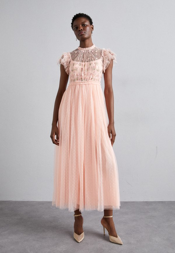 Needle & Thread POSY ROUND NECK GOWN - Ballkleid - faded coral/rosa ...