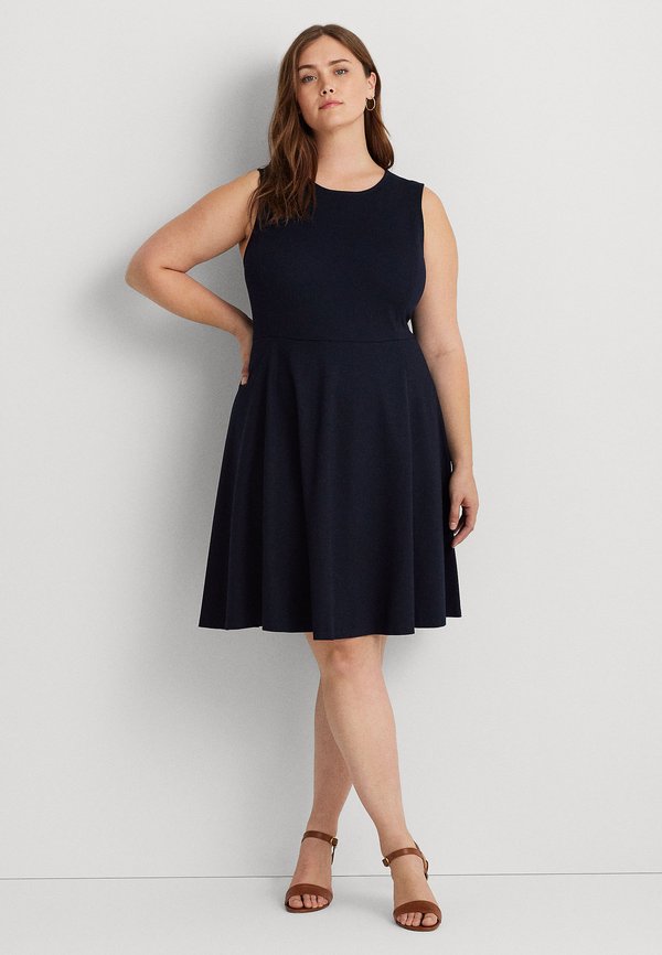 Lauren Ralph Lauren Petite CHARLEY SLEEVELESS DAY DRESS - Jerseykleid - lighthouse navy ...