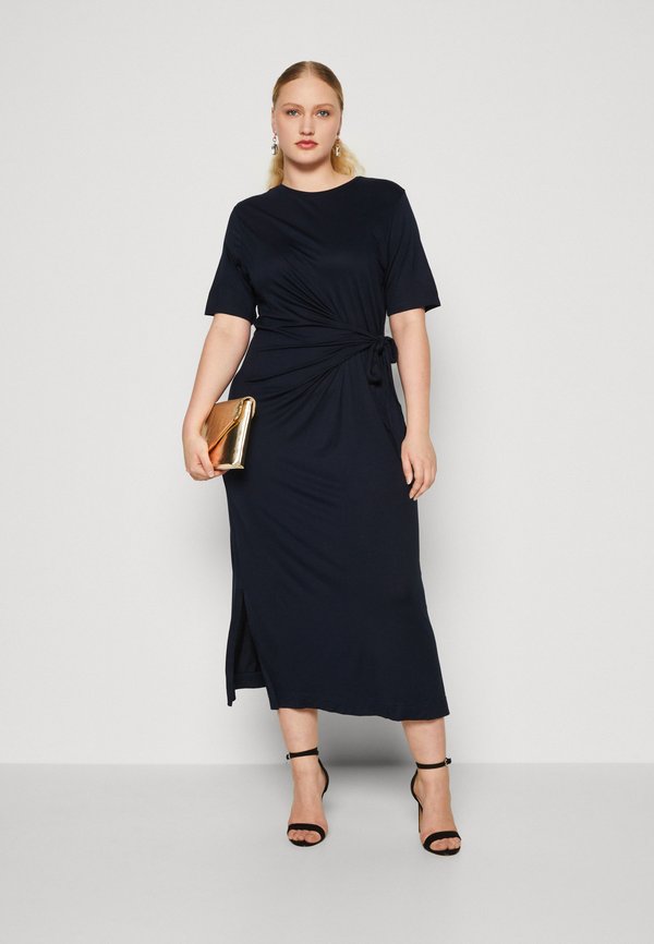 Lauren Ralph Lauren MUNZIE ELBOW SLEEVE DAY DRESS - Cocktailjurk - lighthouse navy/blauw ...