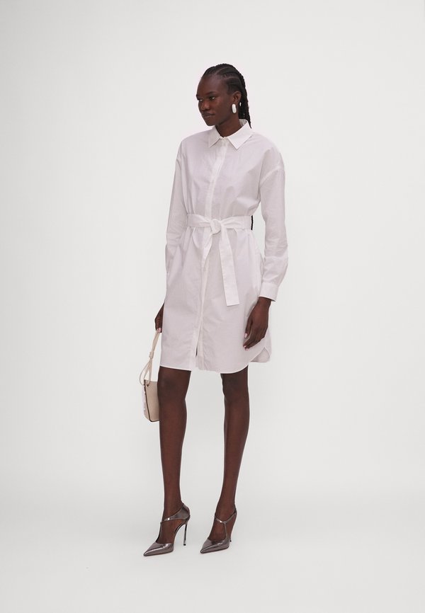 Polo Ralph Lauren BELTED SHORT SLEEVE OXFORD SHIRTDRESS - Blusenkleid - bath pink/pink - Zalando.de