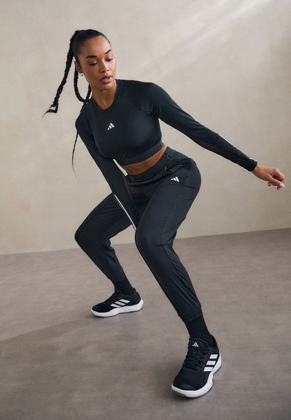 adidas Performance HYPERGLAM CROP LONG SLEEVE TOP - Long sleeved top ...