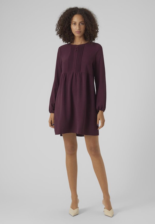 Vero Moda VMBIRD SHORT DRESS - Freizeitkleid - forrest night/dunkelgrün ...