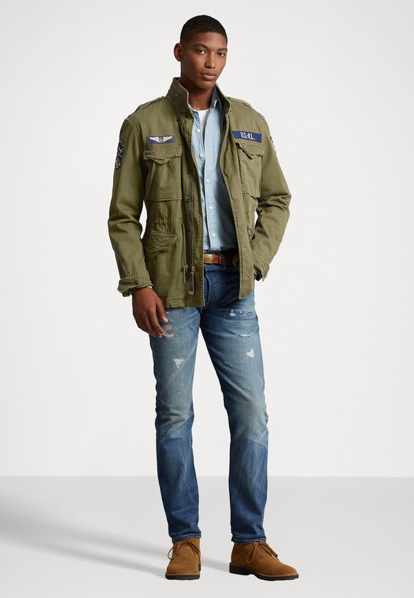 Polo Ralph Lauren STRETCH SLIM FIT CHINO TROUSER - Chinos - branch brown/brown - Zalando.co.uk