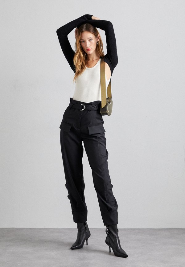 MSGM PYTHON HIGH BOOTS - Botas - milk/black/crema - Zalando.es