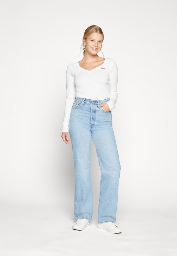 Levi's® V NECK BABY TEE - Langarmshirt - caviar/schwarz - Zalando.ch