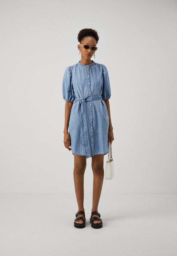 My Essential Wardrobe MALOMW - Robe en jean - medium blue wash/denim bleu - ZALANDO.FR
