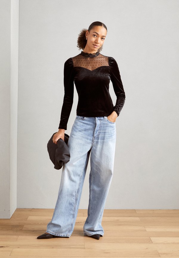 Morgan DEMO - Blouse - noir - ZALANDO.FR