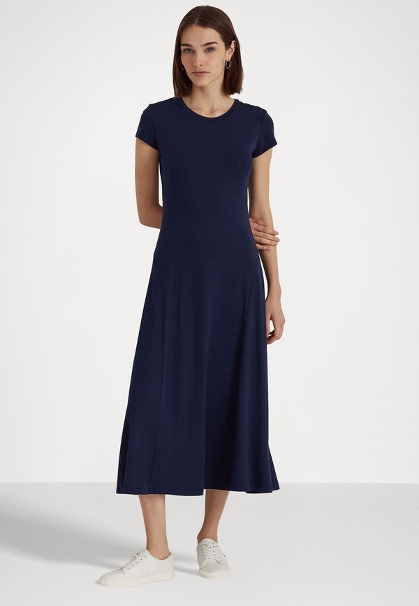 Lauren Ralph Lauren MUNZIE ELBOW SLEEVE DAY DRESS - Cocktailjurk - lighthouse navy/donkerblauw ...