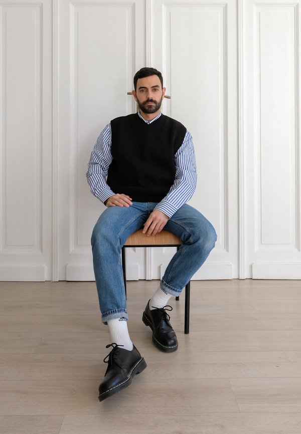 Solid DAD FIT - Jeans Tapered Fit - blue/Blauw denim/bluedenim - Zalando.nl