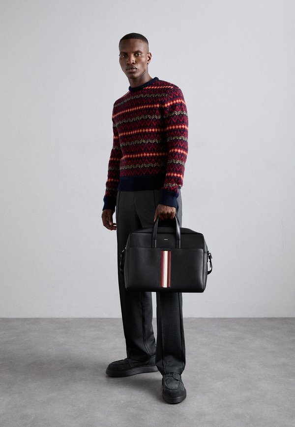 Bally CODE CLUTCH UNISEX - Sac à main - black/palladio/noir - ZALANDO.CH