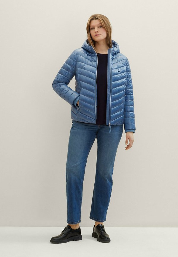 TOM TAILOR DENIM LIGHT WEIGHT PUFFER JACKET - Winterjas - indigo ink blue/donkerblauw - Zalando.nl