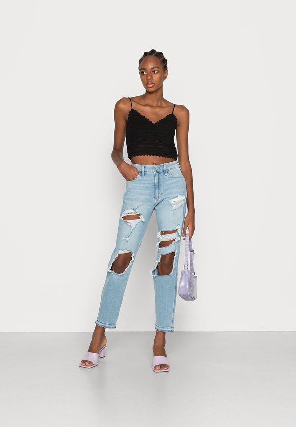 ONLY VICKY SEAMLESS CROPPED - Top - schwarz - Zalando.ch