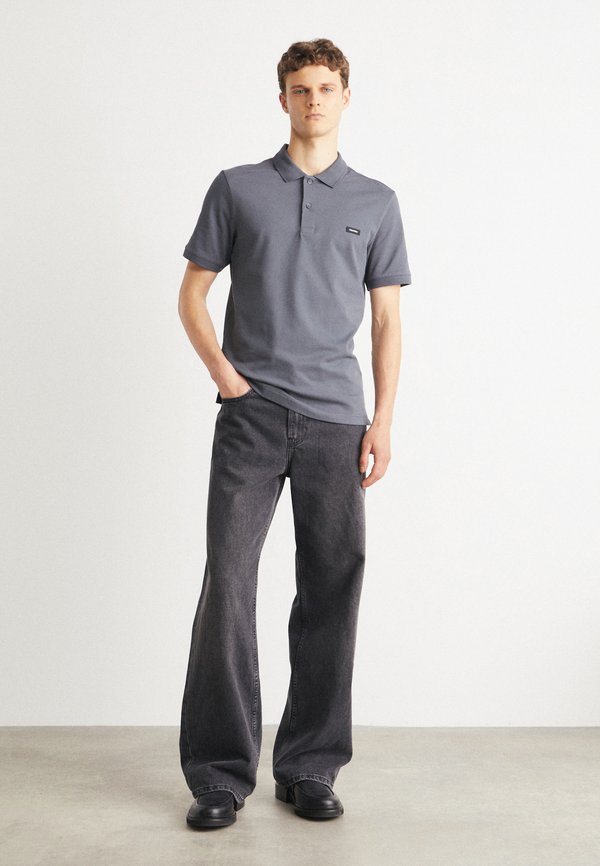 Calvin Klein Jeans TIPPING SLIM - Polo - black/negro - Zalando.es