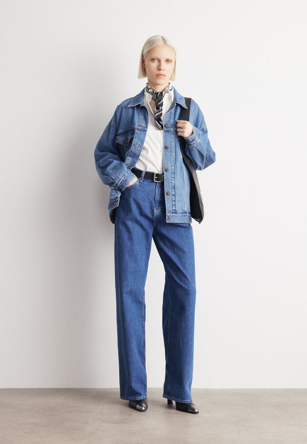 Levi's® INGRID SHRUNKEN JACKET - Bomberjacke - cause and effect/blue ...