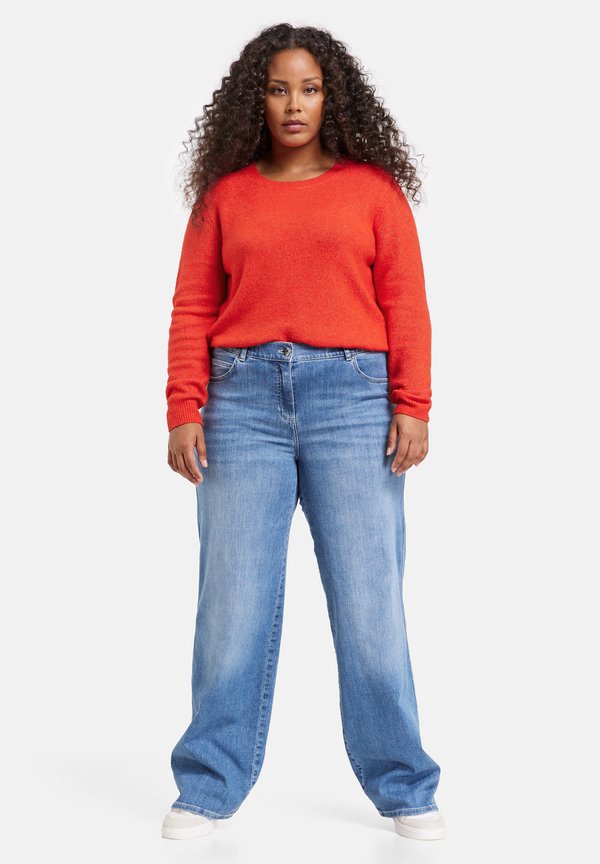 Gerry Weber LANGARM RUNDHALS FLAUSCHIGER MIT AJOUR-DETAILS ...