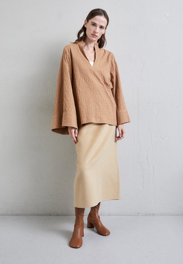 BOSS VANIKI - A-lijn rok - open beige/beige - Zalando.nl