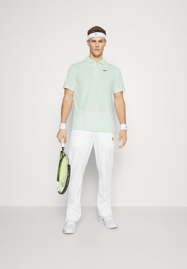Nike Performance SOLID - Piké - white/black/vit - Zalando.se