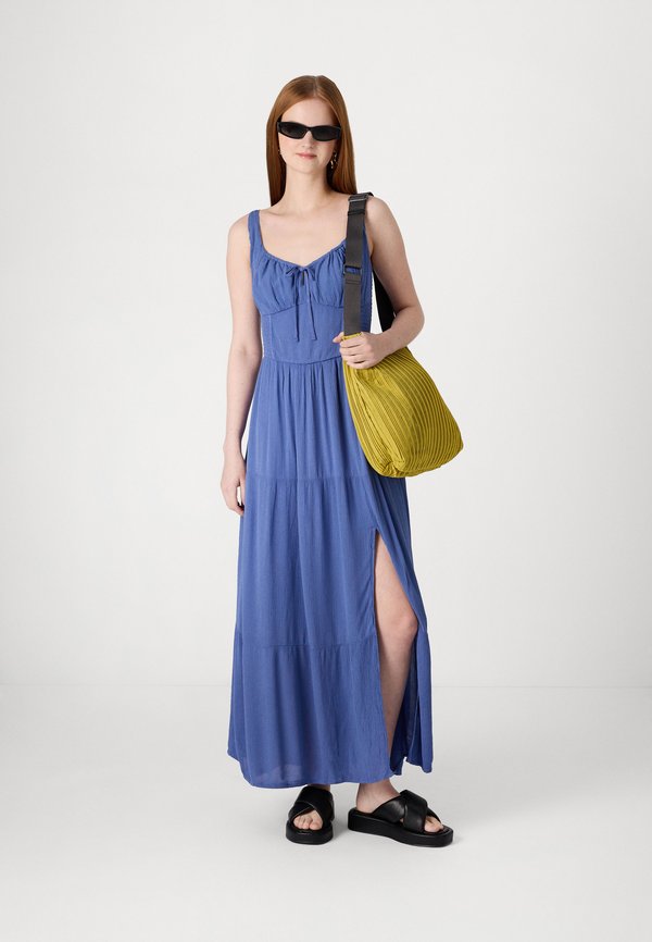 ONLY Petite ONLBRIGHTON CUTOUT LONG - Vestido largo - light blue denim ...