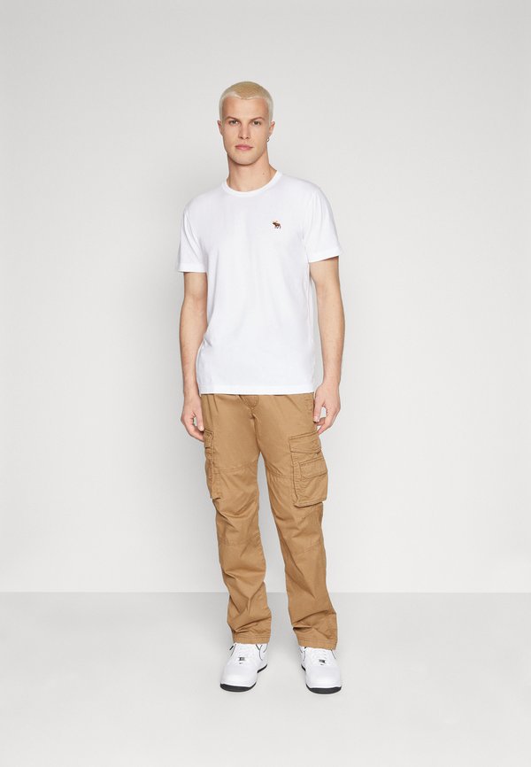 Abercrombie & Fitch SIGNATURE ICON TEE 3 PACK - T-Shirt basic - white/black/light grey/weiß ...