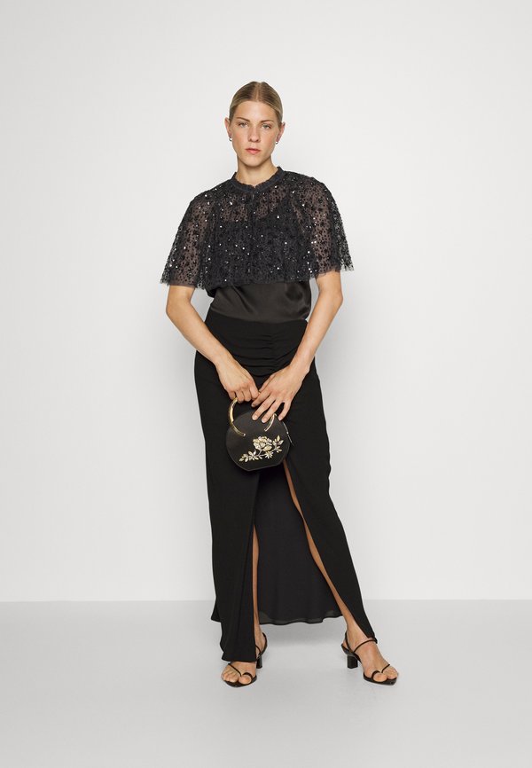 A W A K E Mode Asymmetric Pencil Skirt With Side Cut Outs Maxirok