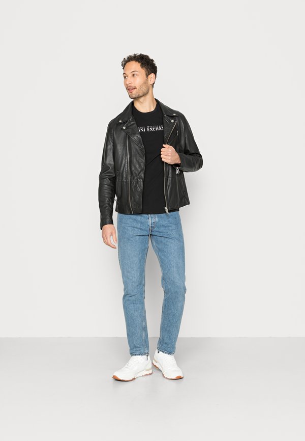 Freaky Nation Leather jacket - black - Zalando.co.uk