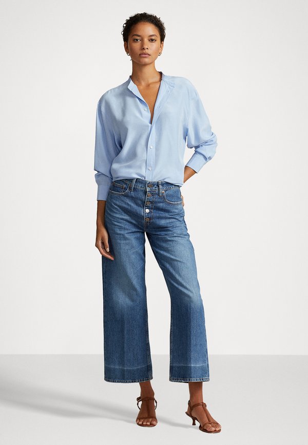 Polo Ralph Lauren HIGH RISE WIDE CROP STRAIGHT - Flared Jeans - georgia ...