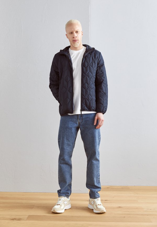 GANT QUILTED CHEATER - Välikausitakki - evening blue/tummansininen ...